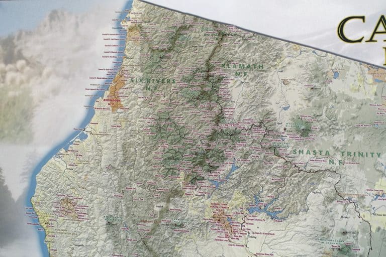 California Hiking Map Review: Northern California - Northern California ...